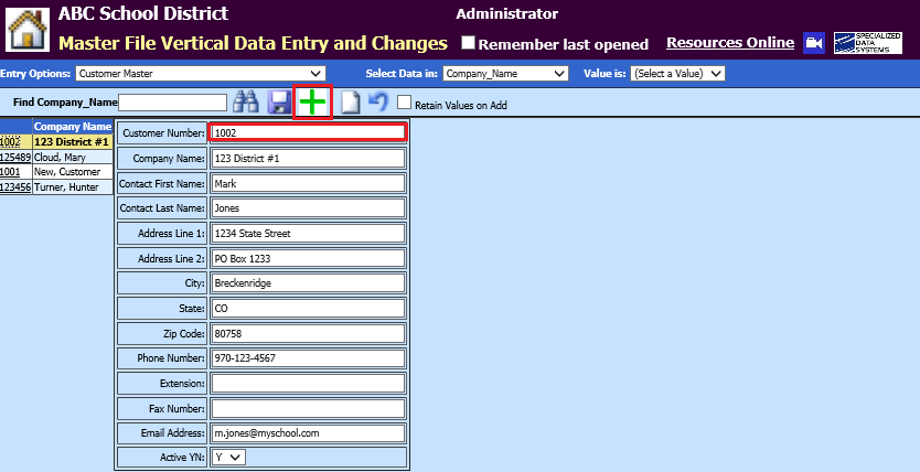 Accounts Receivable Setup